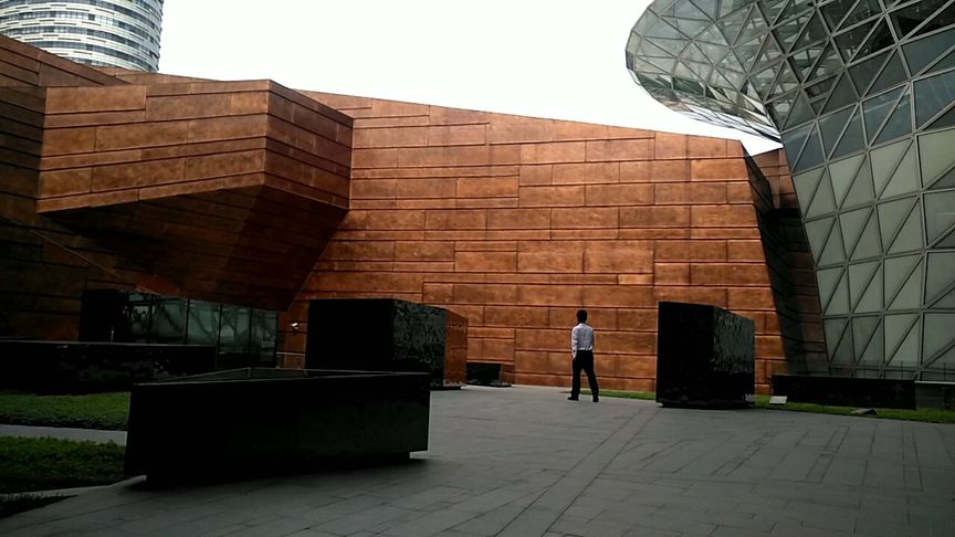 看上海世博会实物展览馆,各类珍贵的艺术品美不胜收。