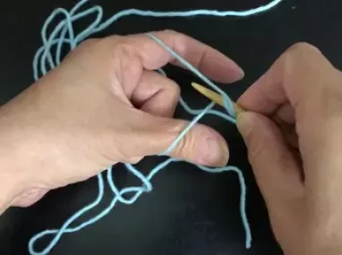 02 棒針:2 针松紧编织(罗纹)的起针 新手0基础棒针编织视频编织入门教程