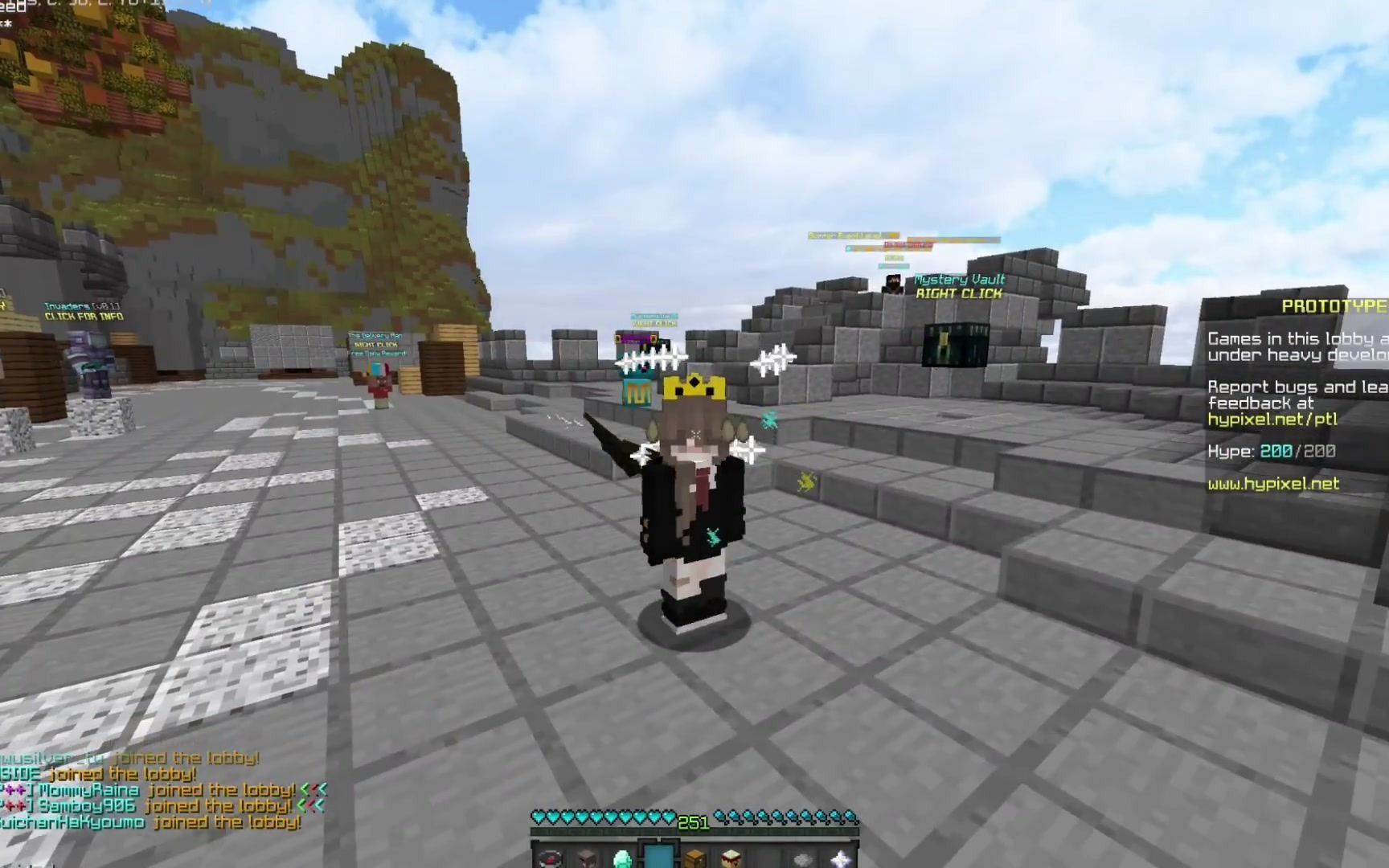 出我的世界hypixel大神账号 可走中(mvp+ 250级)卖出去之后抽一个微软...