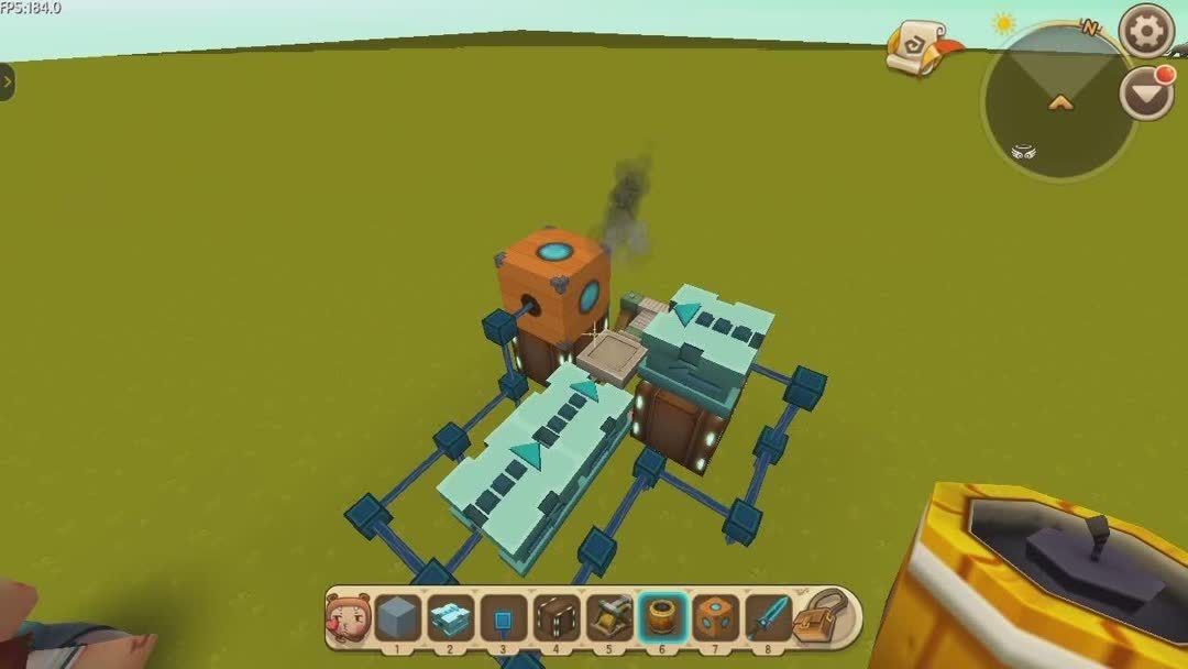 迷你世界:超智能定位追击炮制作教学,能够穿透百米距离