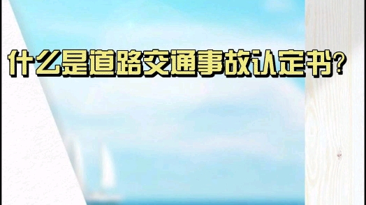 交通事故,法律常识,交通事故责任认定书