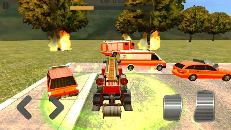 卡通消防车救援灭火奇趣模拟游戏