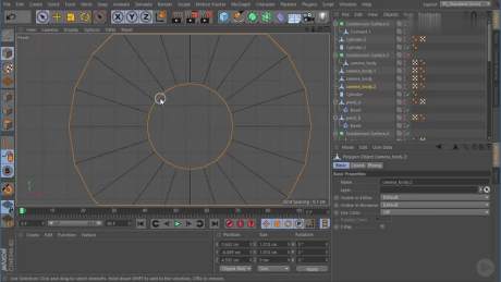 「46期分享」C4D大疆无人机建模 44 - Detailing the Camera Lens