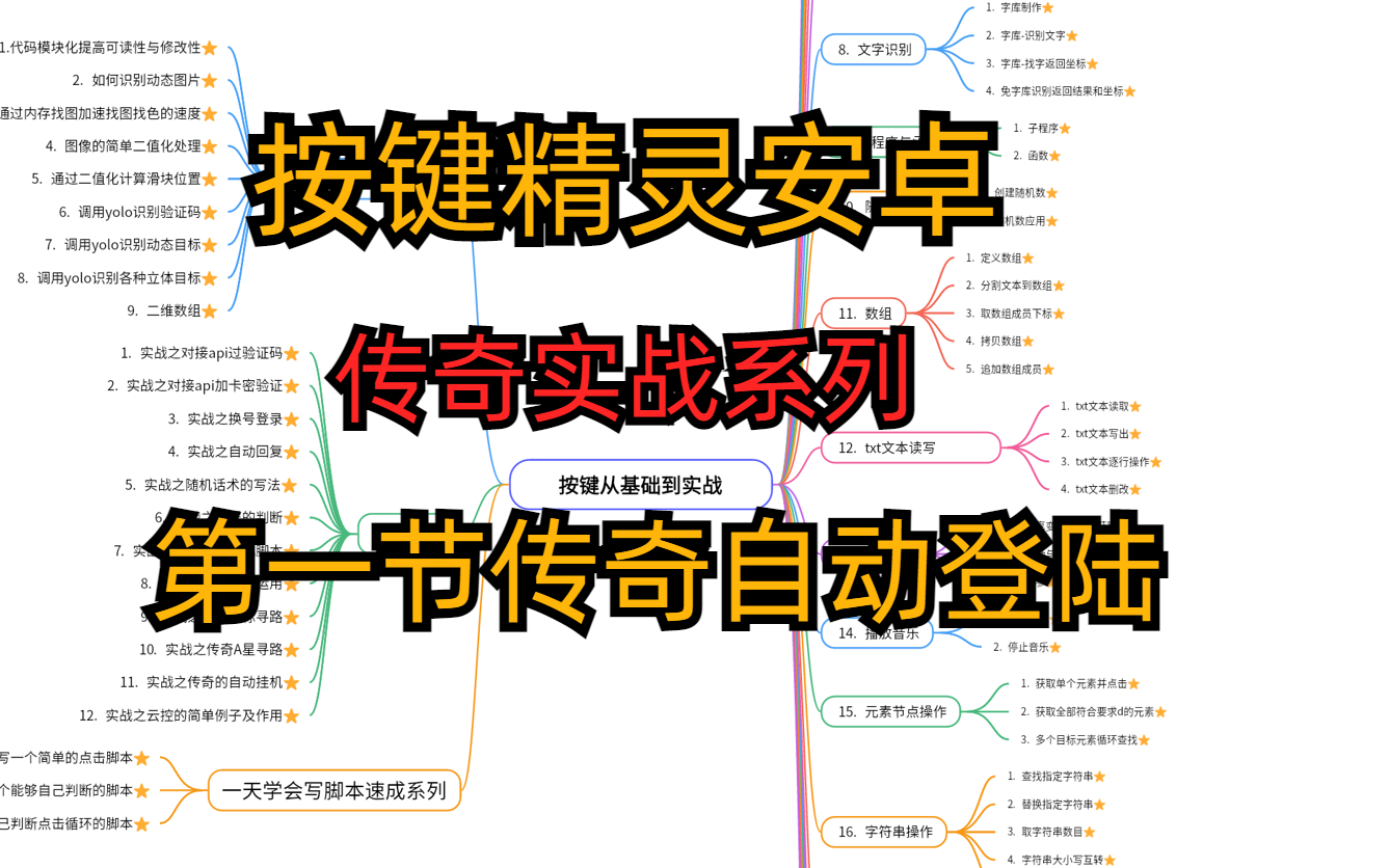 2023最新按键精灵安卓实战传奇的自动登录