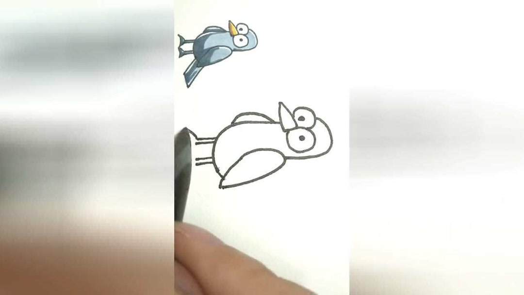 简笔画:小鸟,山羊和一些生活用品!