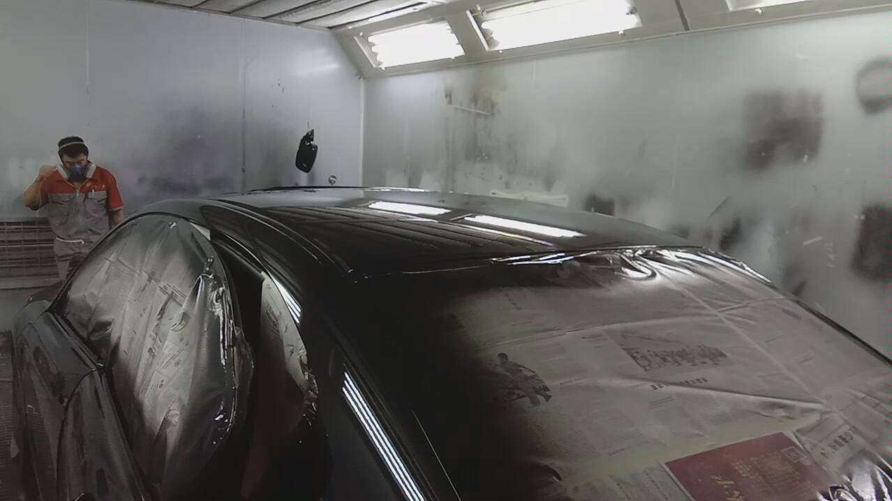 本田八代喷漆完成(请忽略烤漆房)