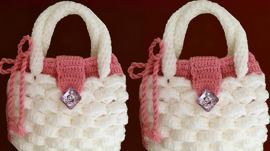 教你钩编一款好看的手提包,喜欢的朋友可以试试,不难的(下)