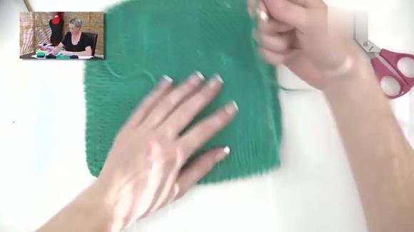 简单棒针编织的针法,轻松编织出漂亮的杯垫