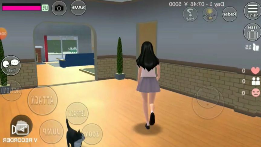 樱花校园模拟器:女主家的房子翻了?