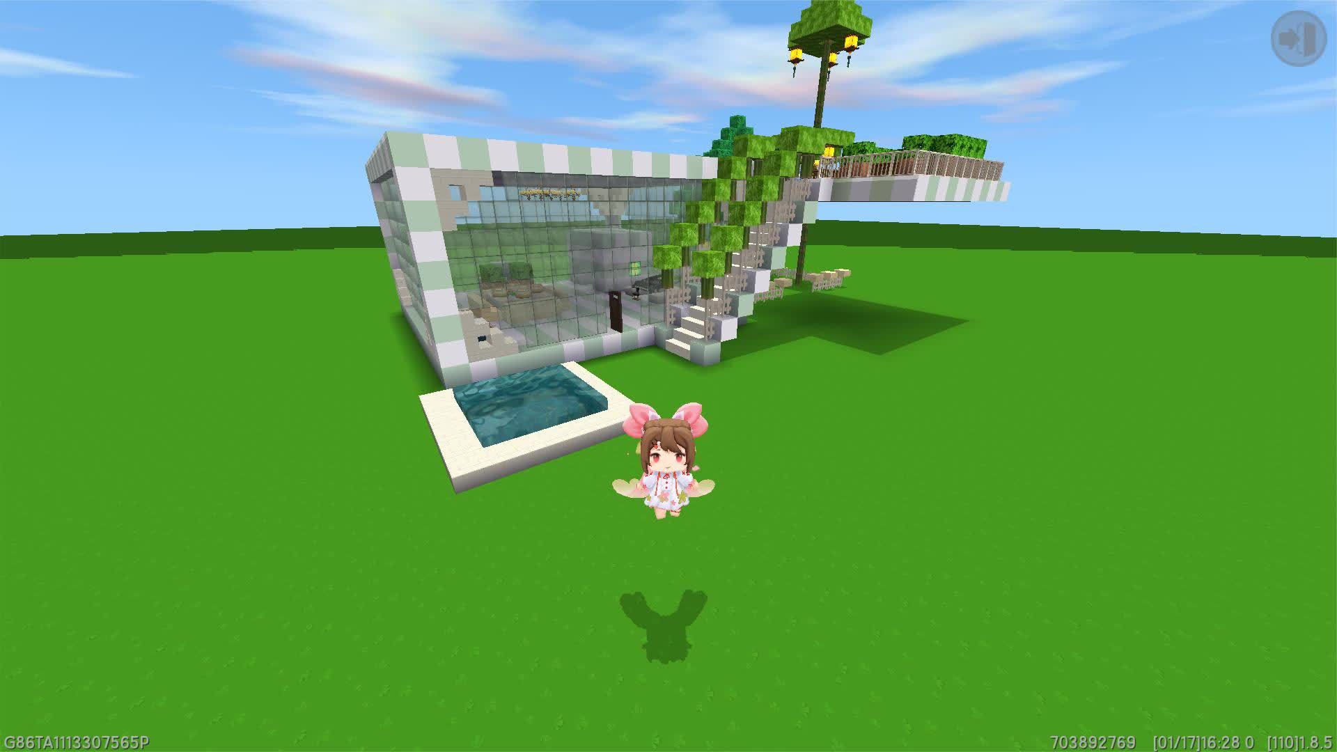 迷你世界:小清新别墅,旅游打卡点