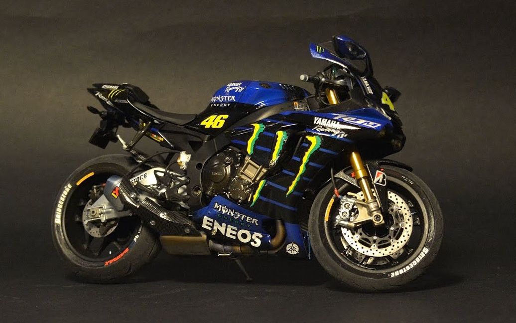 田宫1:12 雅马哈YZF-R1M模型制作