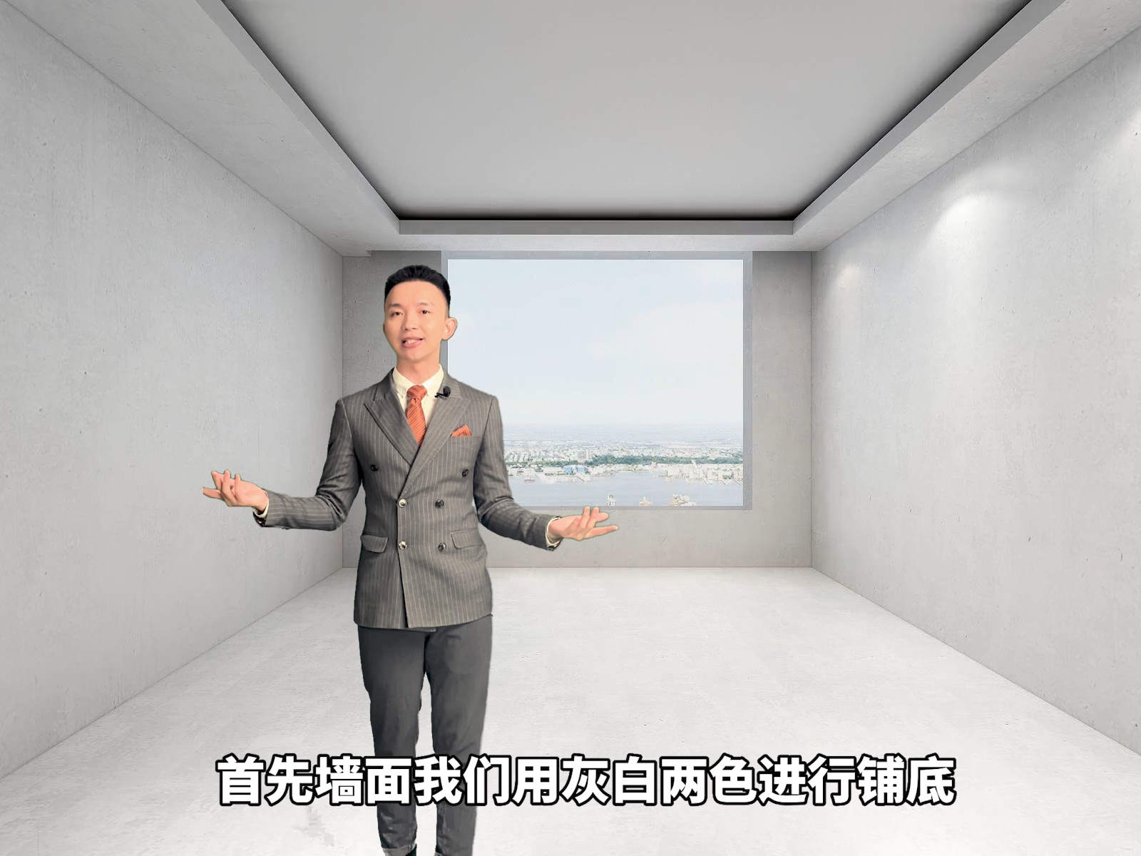 现代风卧室|灰白色调搭配的卧室设计,百看而不腻|美尼美快装定制