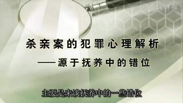 李玫瑾教授 杀亲案的犯罪心理解析 中国人民公安大学公开课