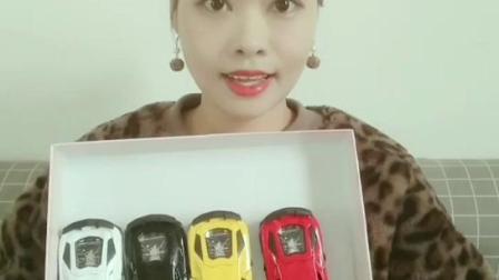 兰博基尼合金车仿真跑车模型回力小汽车儿童玩具三开门圣诞节礼物