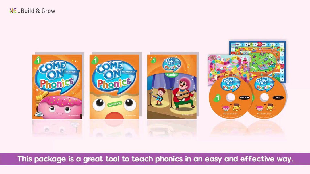 ...幼少儿英语自然拼读发音教材come on phonics带白板软件 APP 宣传片