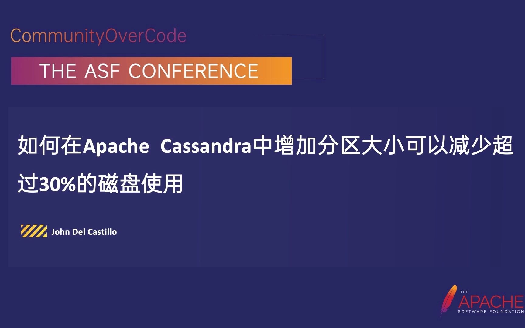 7.如何在Apache Cassandra中增加分区大小可以减少超过30%的磁盘...