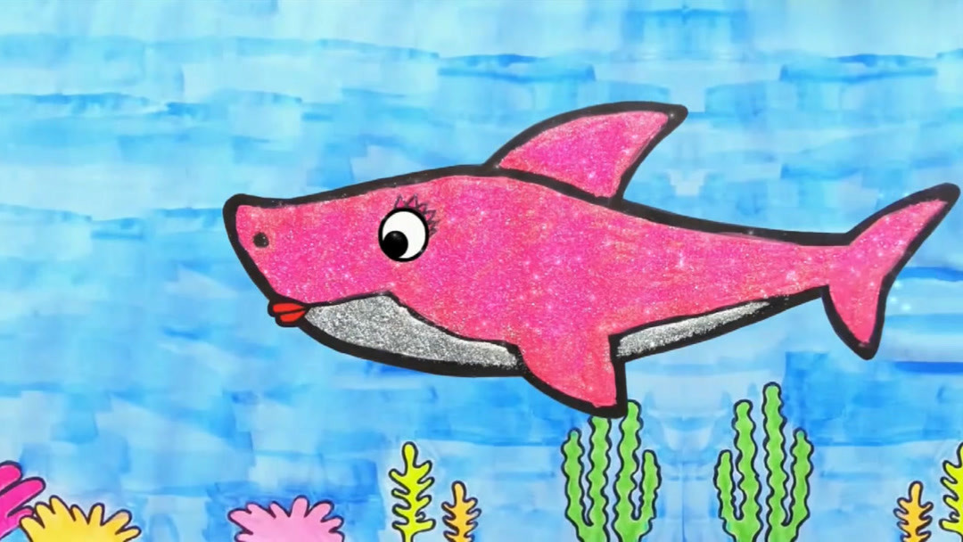 简易画教你画美丽的鲨鱼