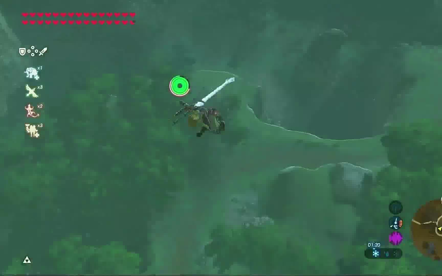 【娱乐向】塞尔达传说:荒野之息 满血满精力+超重力 最近的奇怪bug