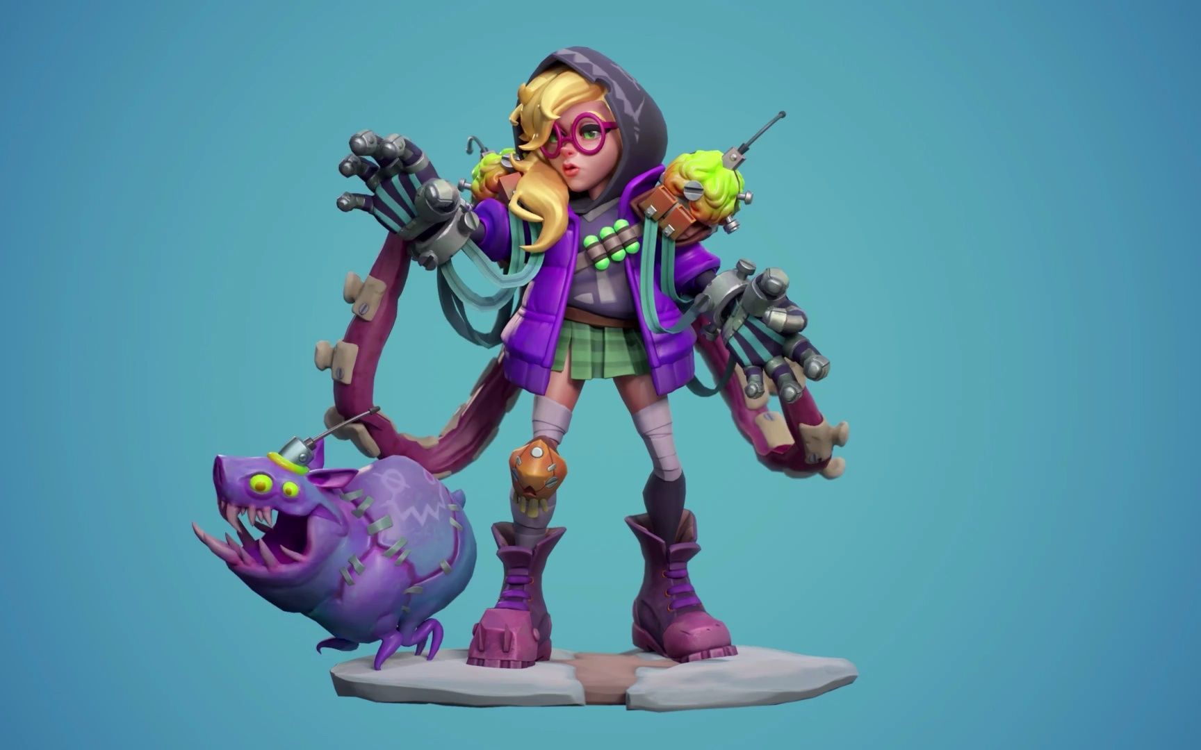 【上车】价值7000元的暴雪首席角色艺术家带你全流程创建风格化...