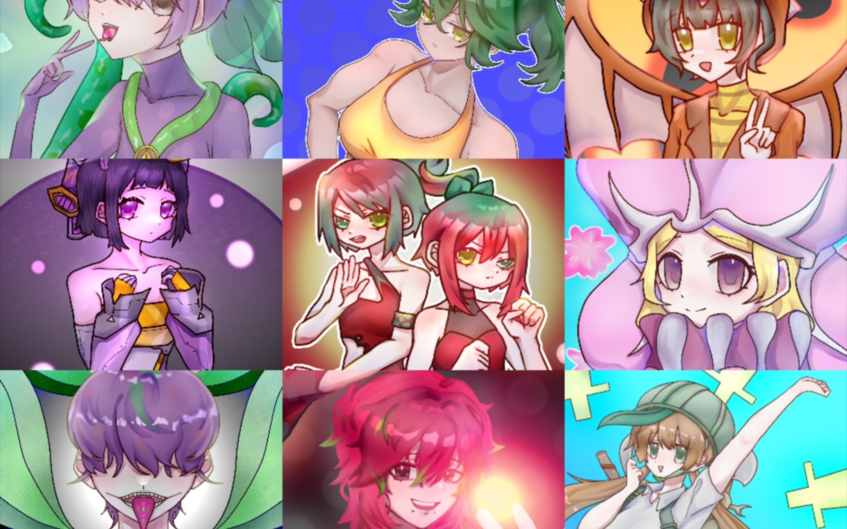 【整理】之前画的pvz和mc相关的拟人和娘化拟人合集 乱序版 大家能...
