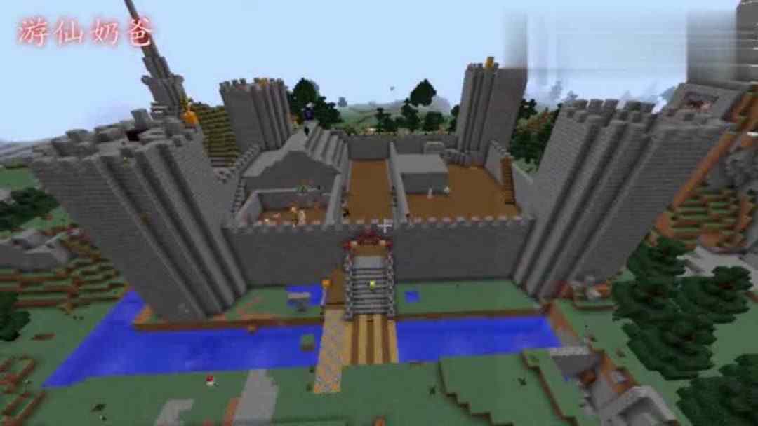 《我的世界》100个大神在生存模式,利用3小时建造一座堡垒