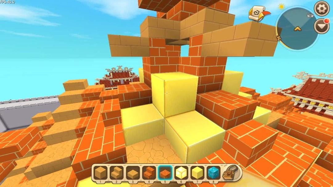 迷你世界古城建造教学 灵都漂亮的皇宫屋顶完成