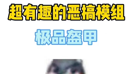 推荐我的世界模组 恶搞类 极品盔甲