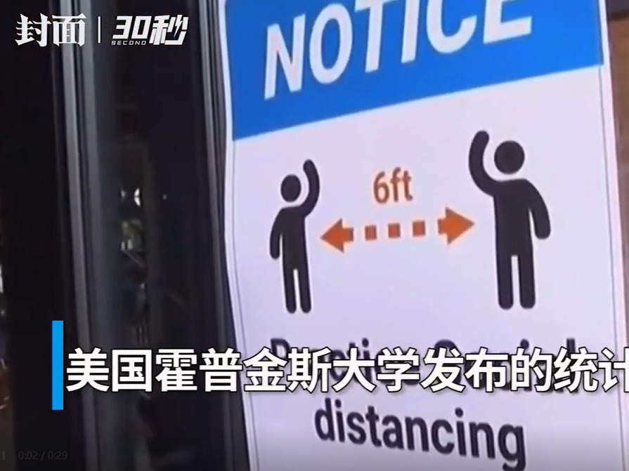 30秒 | 全球确诊新冠逾813万,模型预测10月美国死亡数超20万