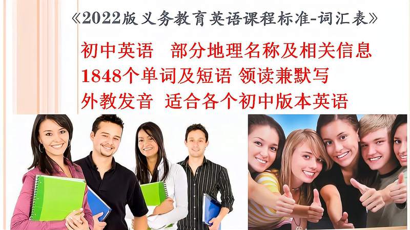 2022版 义务教育英语课程标准-部分地理名称及相关信息