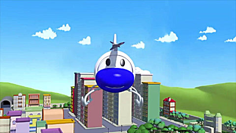 超级卡车卡尔变身登山车营救飞机潘妮儿童卡通动画