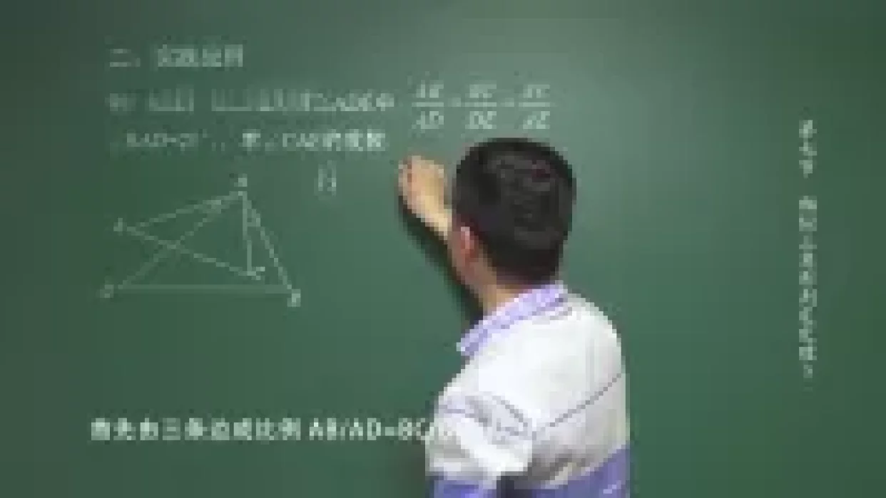 7第七节 相似三角形判定定理3