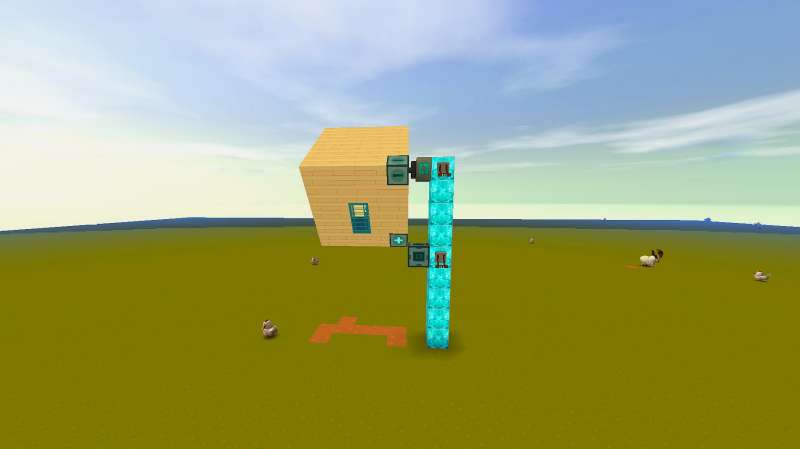 《迷你世界》自动旋转升降小木屋,生存小木屋花样新玩法!