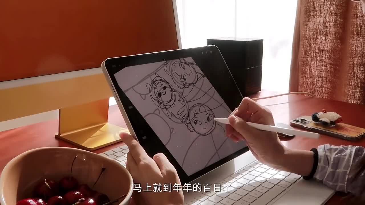 VLOG|30元搞定手绘全家福装饰画