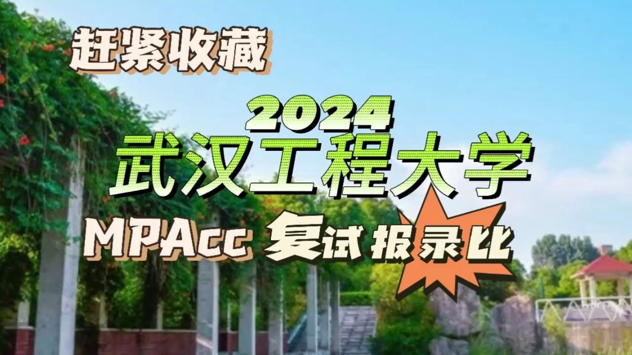 24考研武汉工程大学MPAcc会计专硕复试报录比
