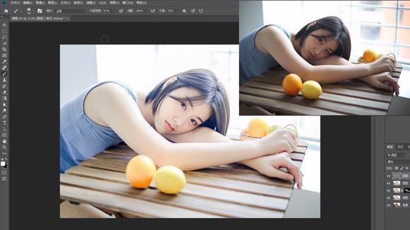 PS修图高级技巧,把人物照片调色成日系小清新的感觉