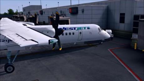 模拟飞行P3DV4.2 QW波音787-9 暴雨中起飞 驾驶舱视角 带雨滴效果