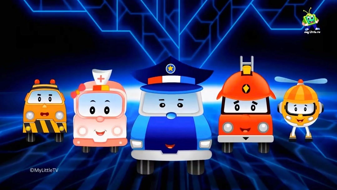 汽车总动员 变形警车 挖土机推土机82