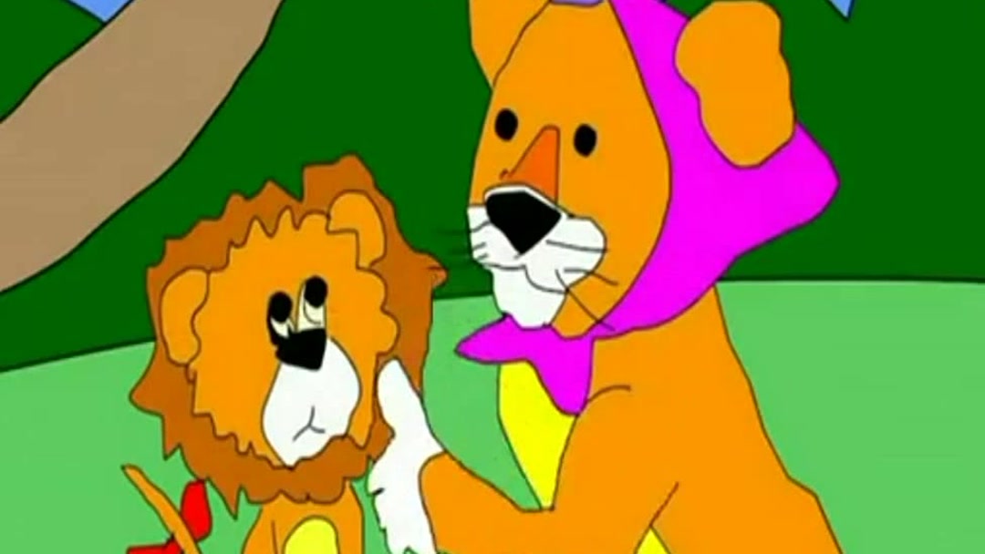 儿童故事大全 两只小狮子 动画故事;