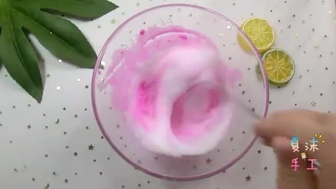 在家自制,无硼砂无胶水护理液脆脆冰山泥史莱姆,简单教程