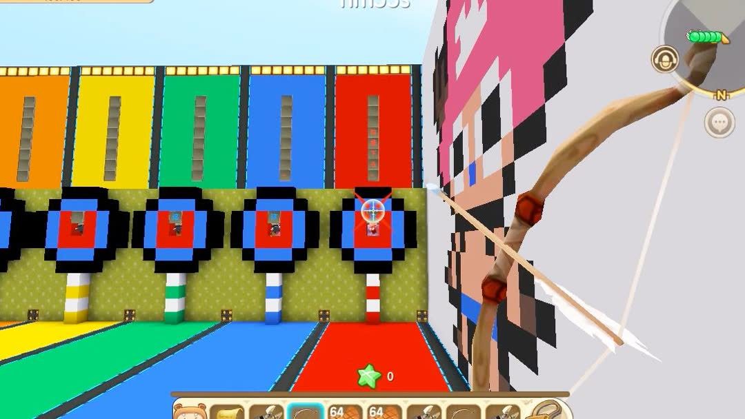 迷你世界:半仙和小伙伴来一场射击比赛,100:4是不是太欺负人了