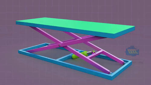 3D动画解析液压摩托车举升机的运行原理,太涨知识了