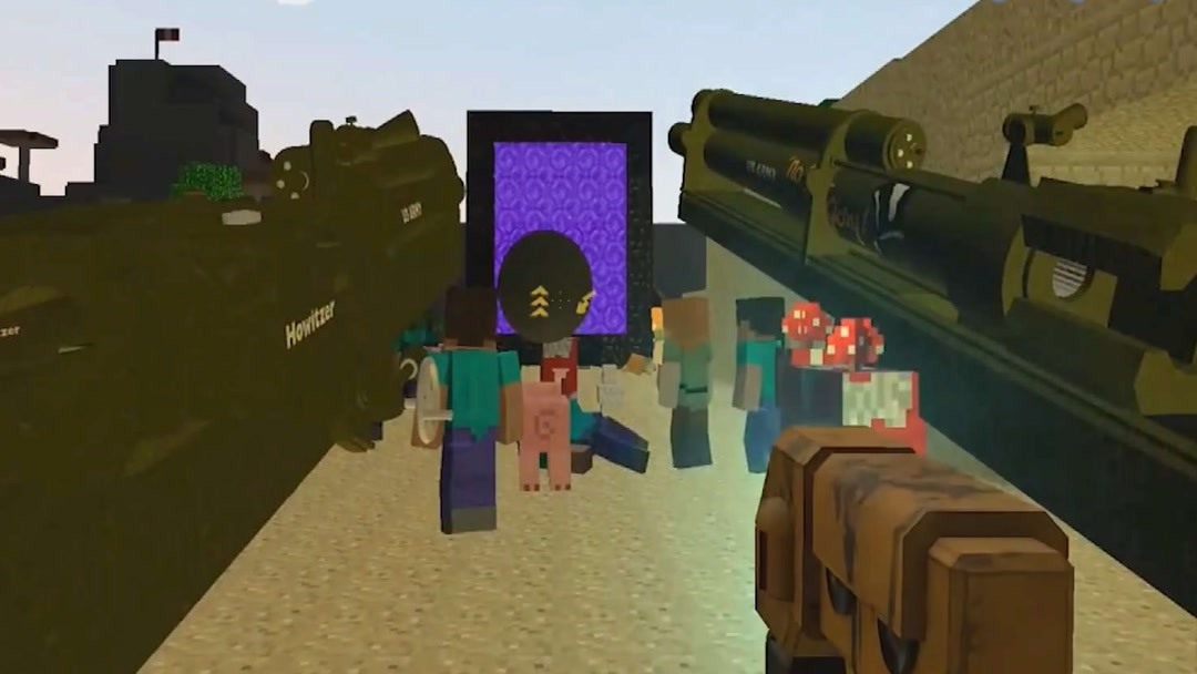 GMOD我的世界 这个传送门后边一直有僵尸出现 得赶紧想办法解决啊