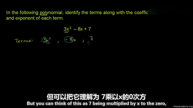 第1集 多项式的项的系数和指数