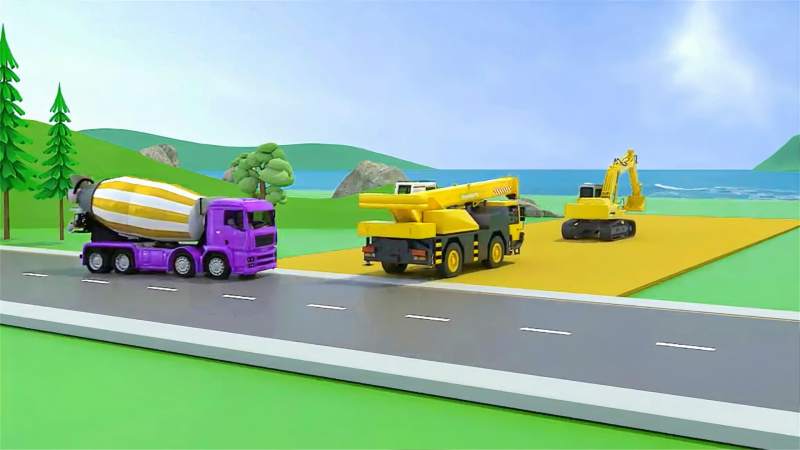 创意精彩的汽车,工程车,挖掘机驾驶运输模拟器游戏