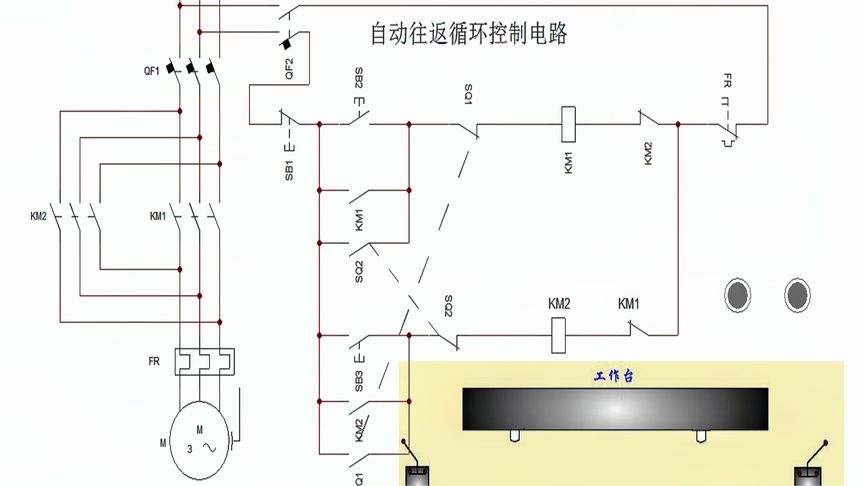 自动往返循环控制电路