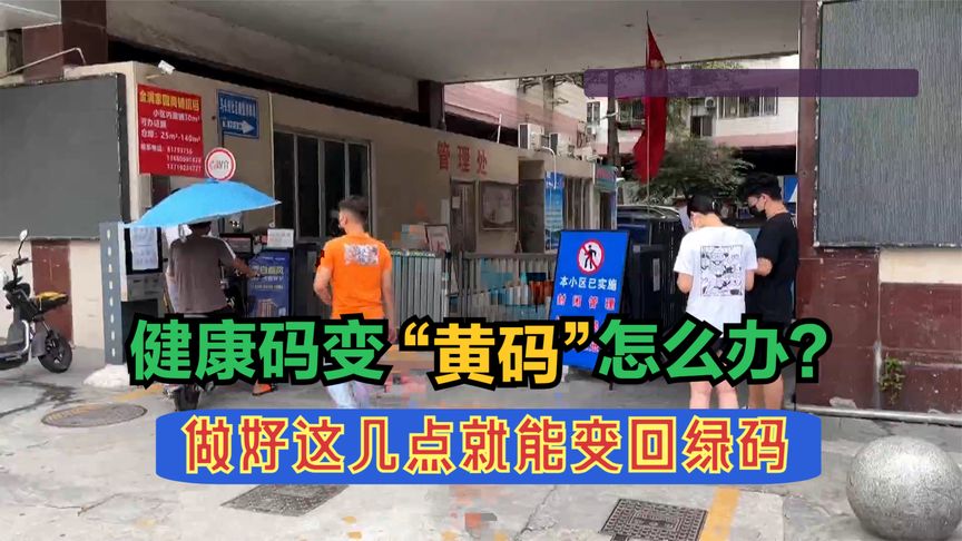 健康码变“黄码”怎么办?记者体验,做好这几点就能变回绿码