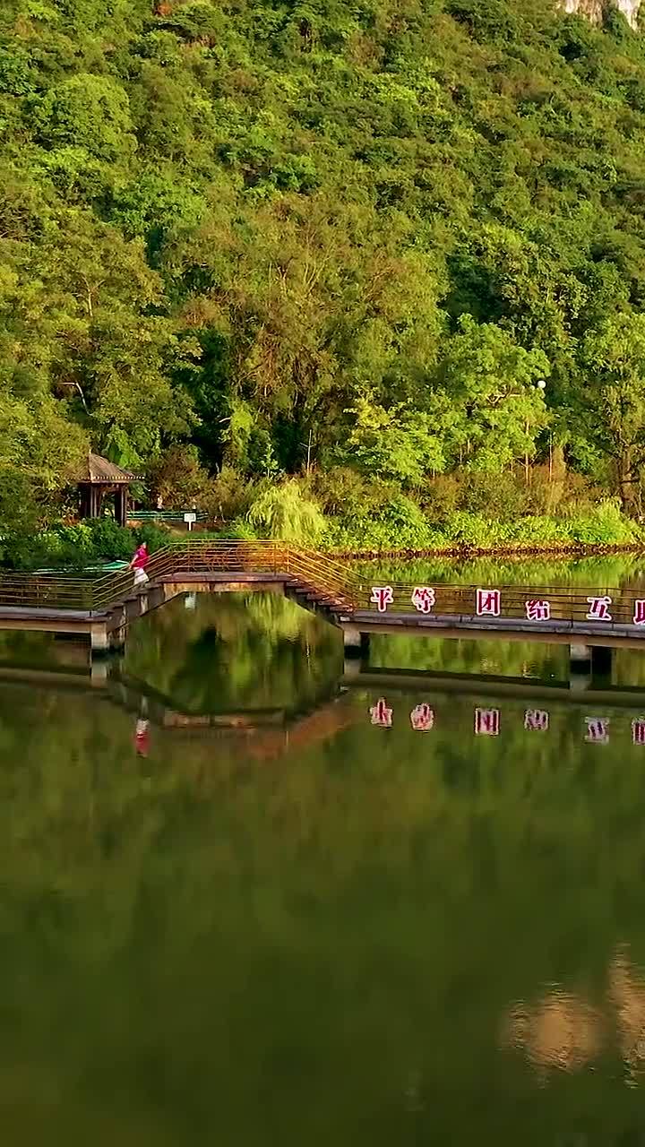 桂林处处是美景,这个村怎么样治愈系风景桂林航拍美丽乡村