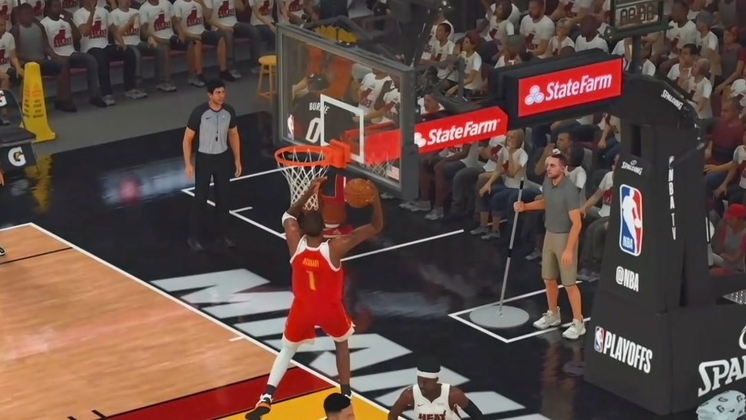 NBA2K20 麦迪实战上演高难度扣篮,这是要拿扣篮大赛冠军?