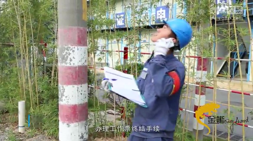 2-18绝缘手套作业法更换直线杆