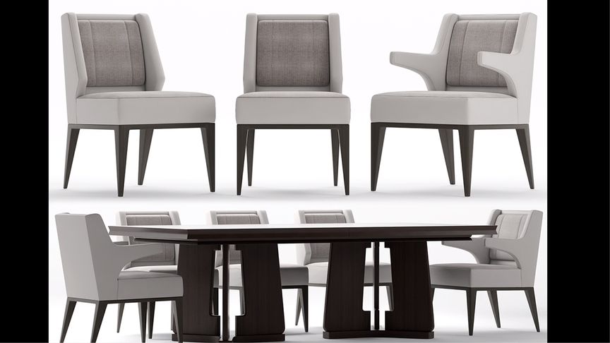 3DMAX餐椅建模 3DMAX家具建模